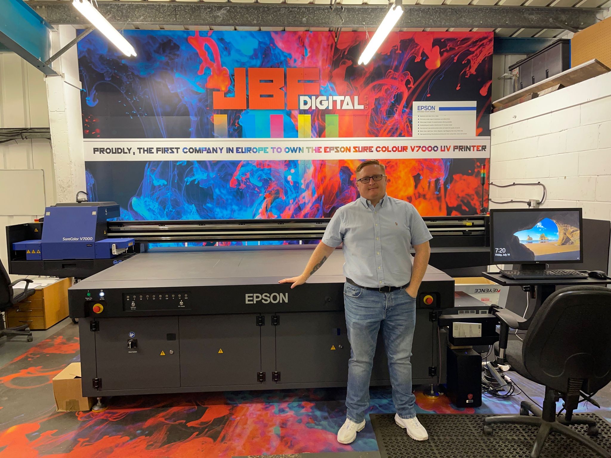 JBF Digital is first with Epson UV flatbed - Digital Printer