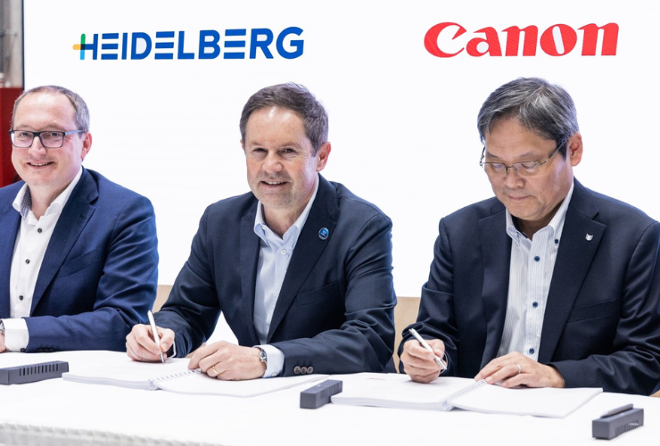 Heidelberg and Canon put pen to paper confirming partnership - Digital ...