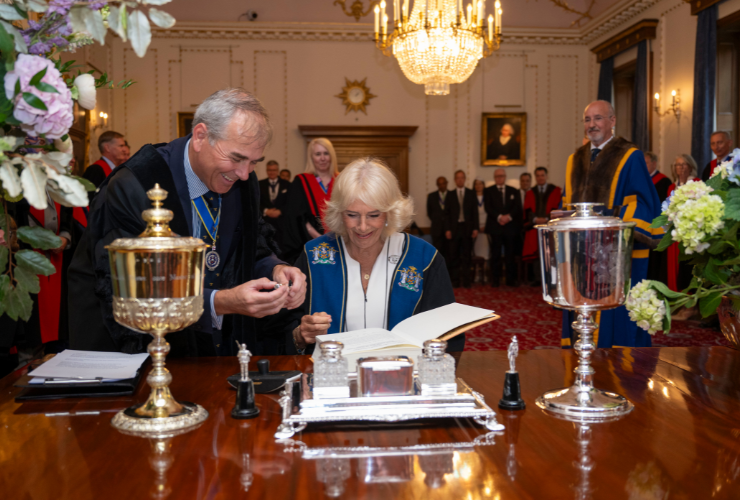 Queen Camilla robed as Stationer in honour of literacy work - Digital ...
