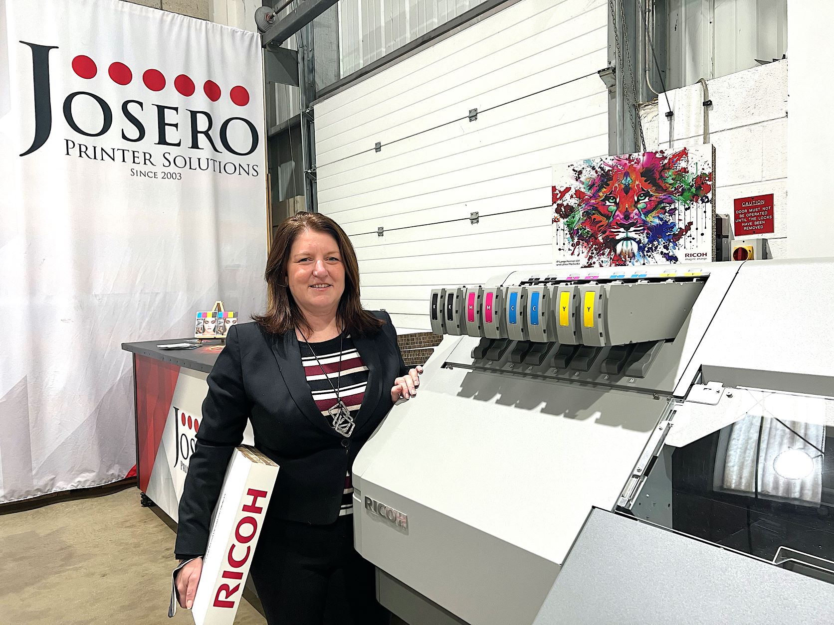 Josero demonstrates Ricoh in Cambridgeshire - Digital Printer