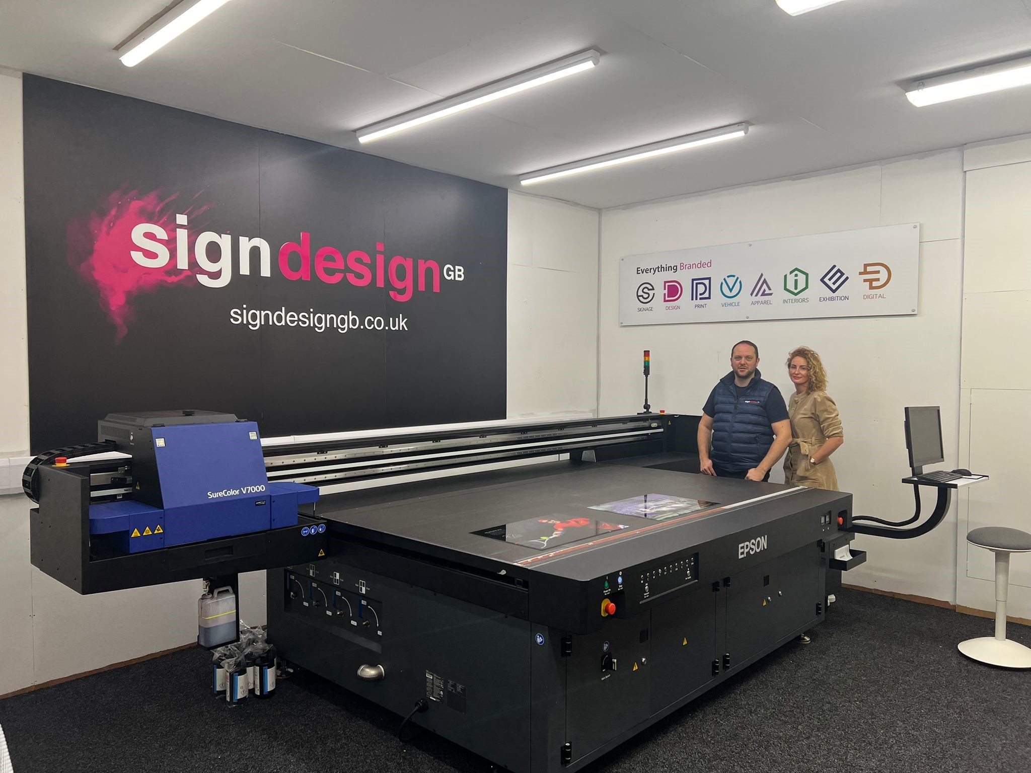 SignDesign brings rigid work in-house with Epson flatbed - Digital Printer