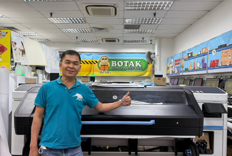 Botak Sign invests in HP Latex 830 series - Digital Printer